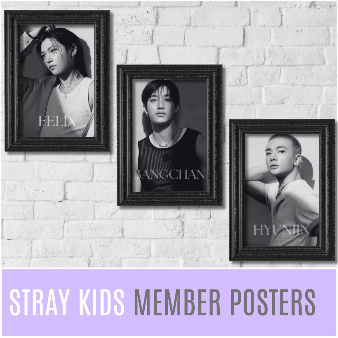 SKZ Posters Set: Kpop Fan Art, Photo Cards & Calendar (digital Download ...
