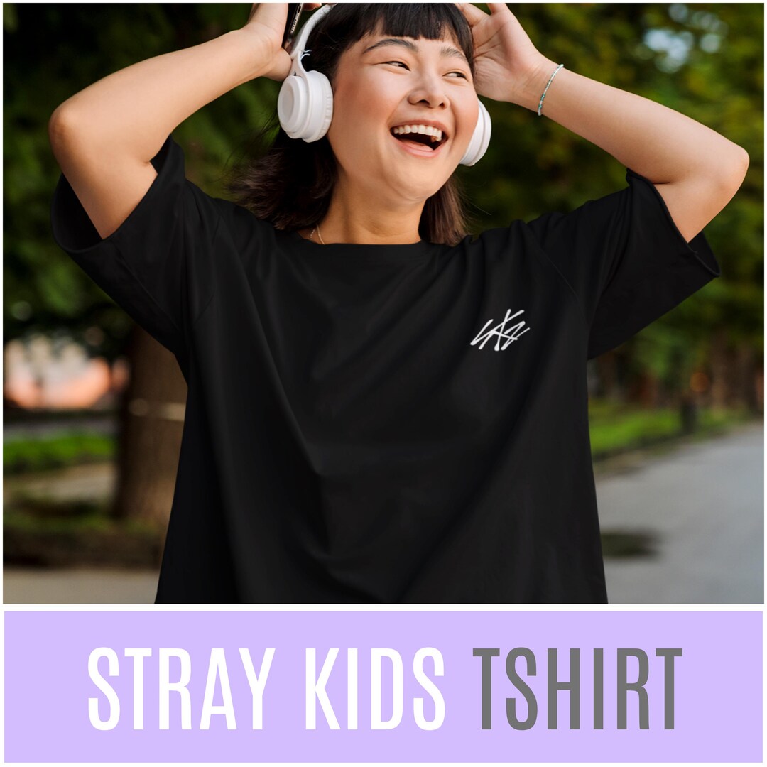 SKZ Logo T-shirt: Heather Crewneck Kpop Concert Tee - Etsy