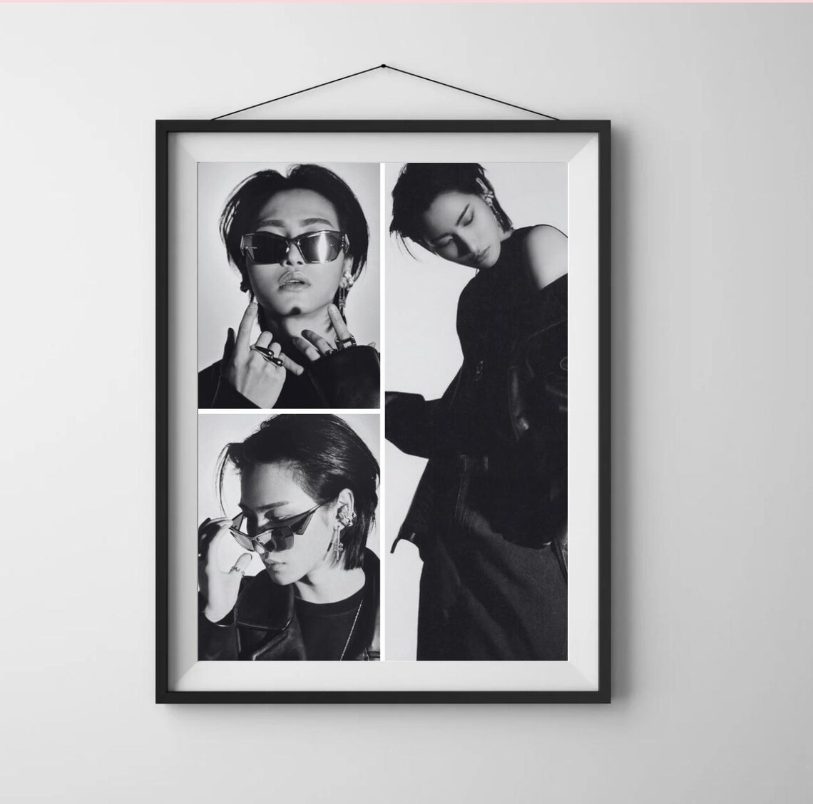 ATEEZ Seonghwa Kpop Collage Poster: Color & Black and White (digital ...