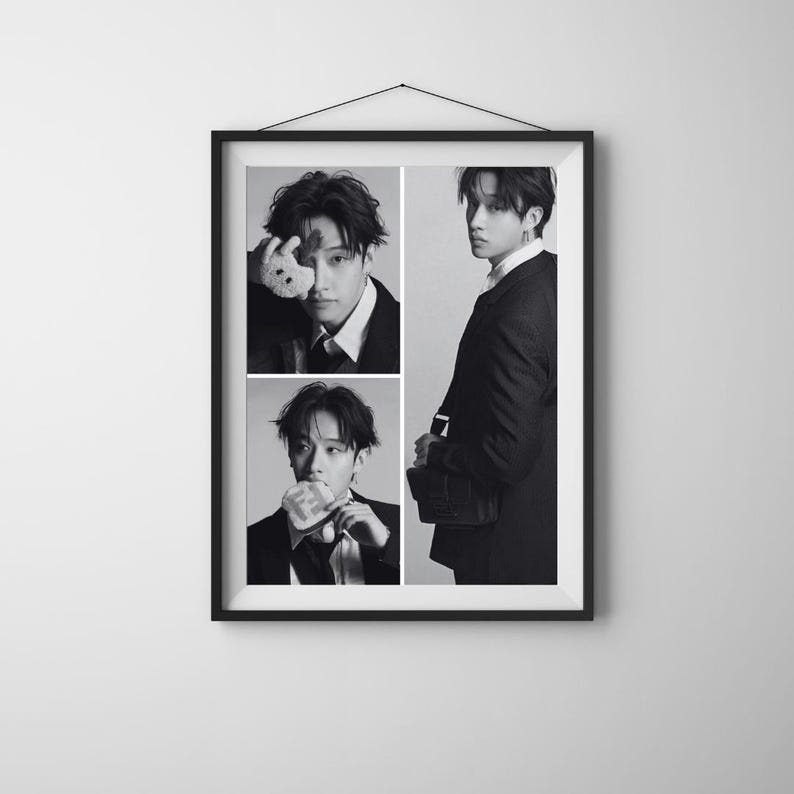 Bang Chan Collage Poster: Stray Kids Kpop Wall Art (digital Download - Etsy