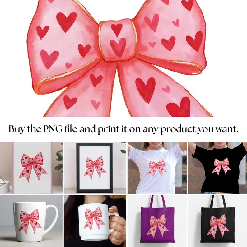 Pink Heart Ribbon PNG, Ribbon Png, Digital Png – Digital Download for ...