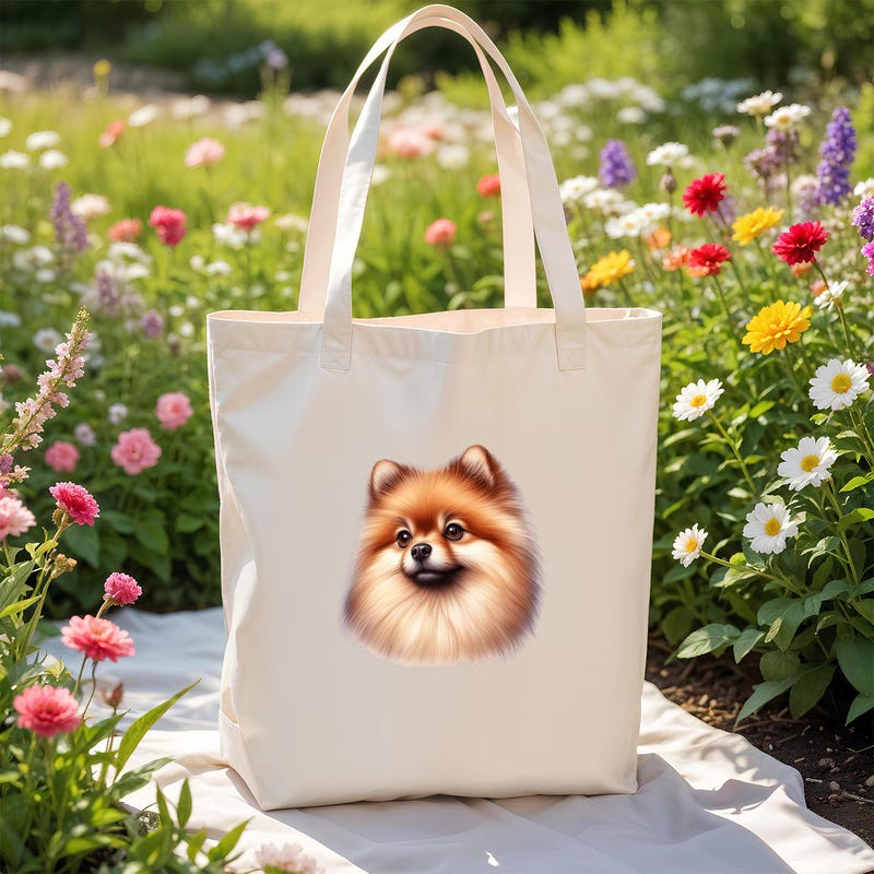 Pomeranian Tote - Etsy UK
