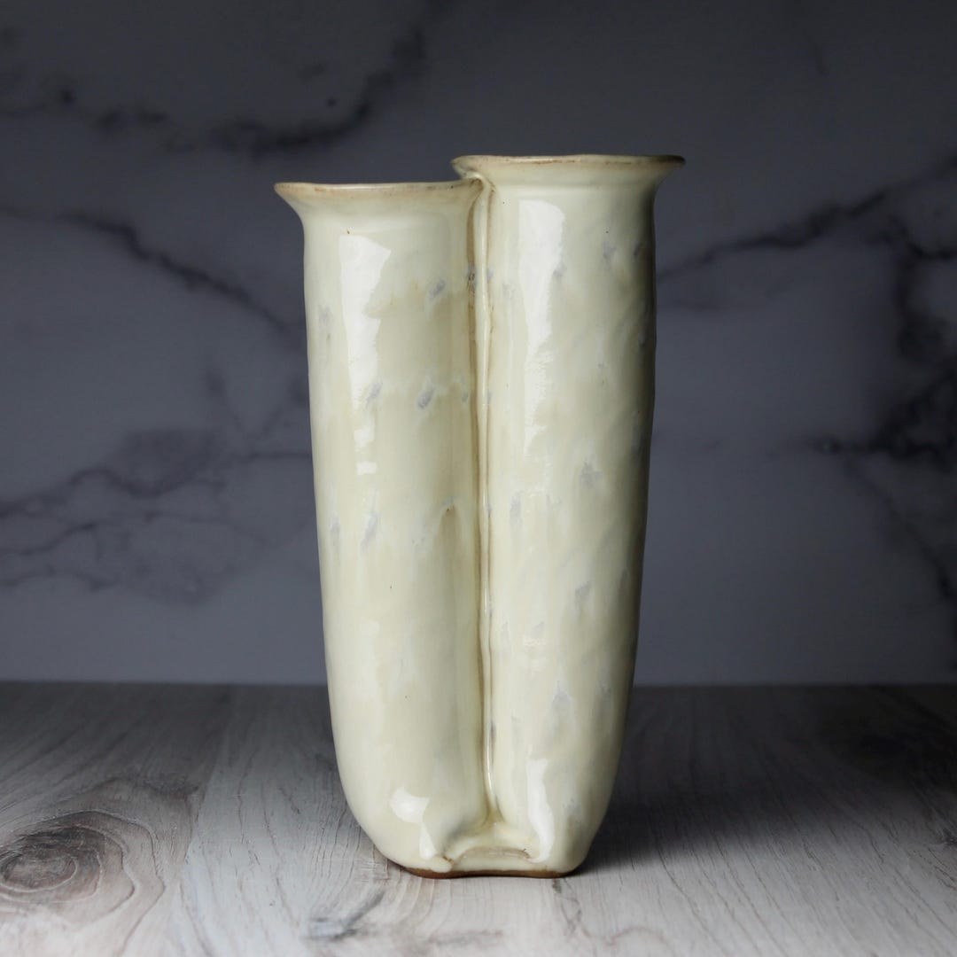 Origami Vase - Opal White. David Johnson Ceramics Original Art Pottery ...