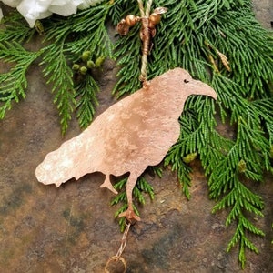 Hand Hammered Copper Raven Wind Chime With Tibetan Bell - Etsy