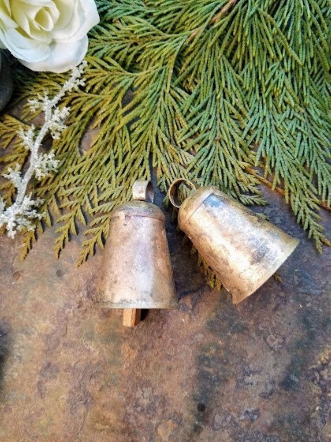 3" Mermaid Tin Bells With Wooden Striker: Wedding & Christmas Craft ...