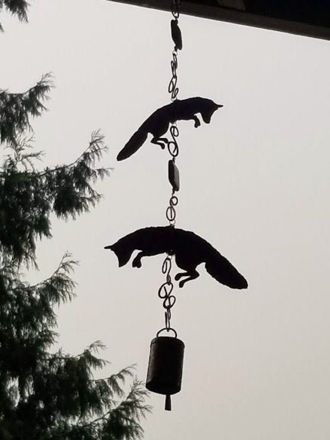 Leaping Red Fox Copper Wind Chime - Mother' S Day Gift for Mom ...