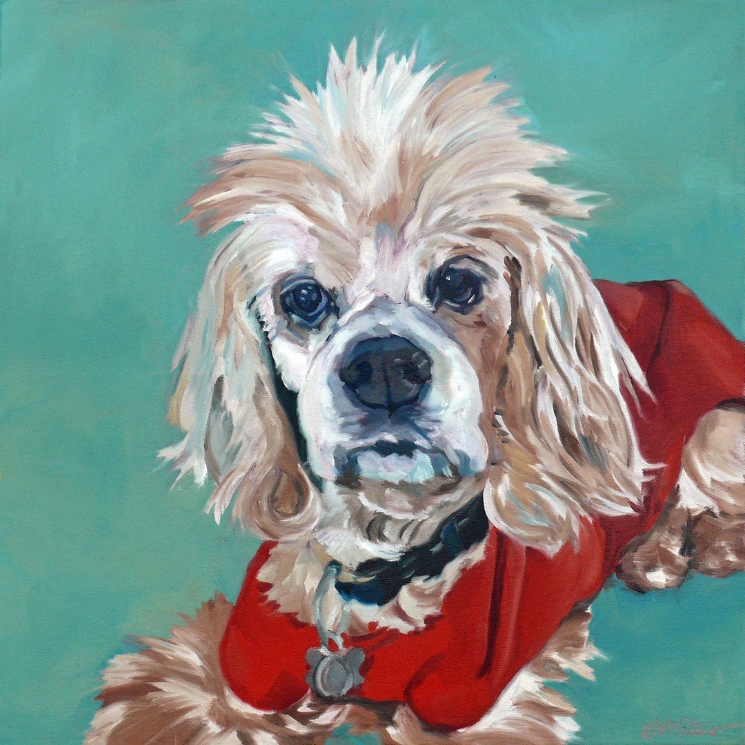 Cocker Spaniel Portrait Print - Etsy