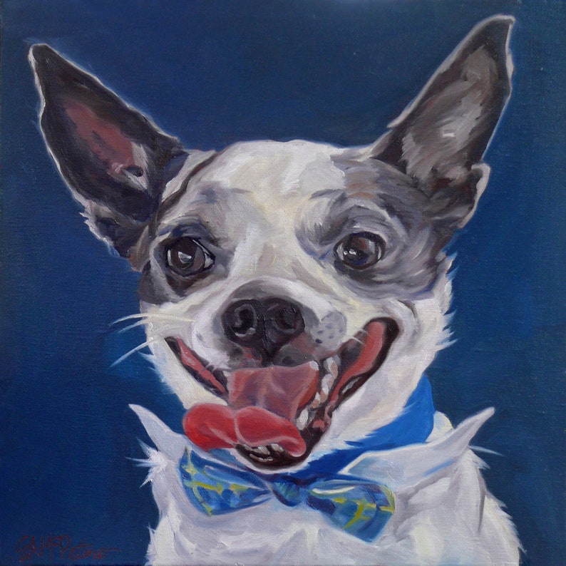 White Boxer Dog Fine Art Print | Etsy