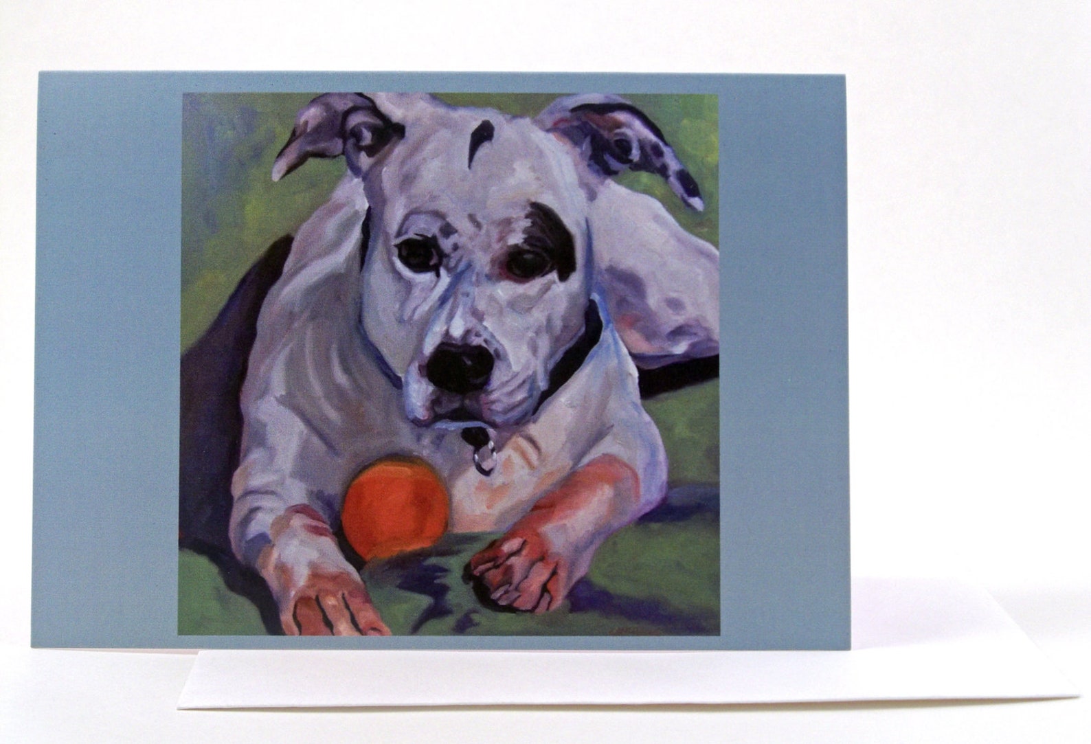 Pet Portrait Boxer Dogs Fine Art Greeting Card - Etsy
