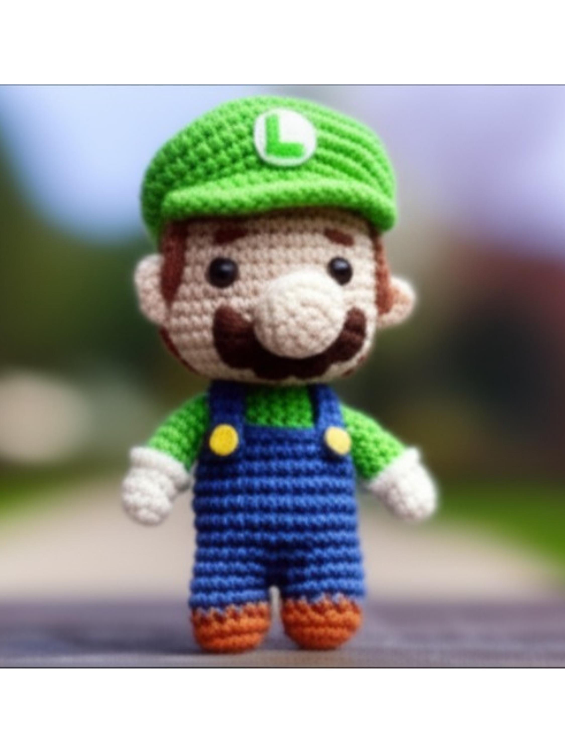 4 in 1 Super Mario Luigi Crochet Pattern PDF, Amigurumi Nintendo Bros ...