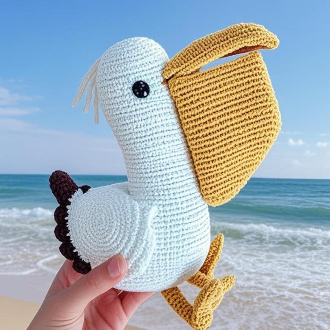 Pelican Crochet Pattern PDF Amigurumi Bird Toy Digital Download DIY ...