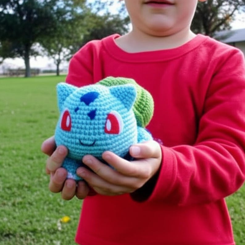 Bulbasaur Amigurumi Crochet Pattern PDF - DIY Pokemon Plush Toy Pattern ...