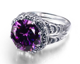 Amethyst ring | Etsy