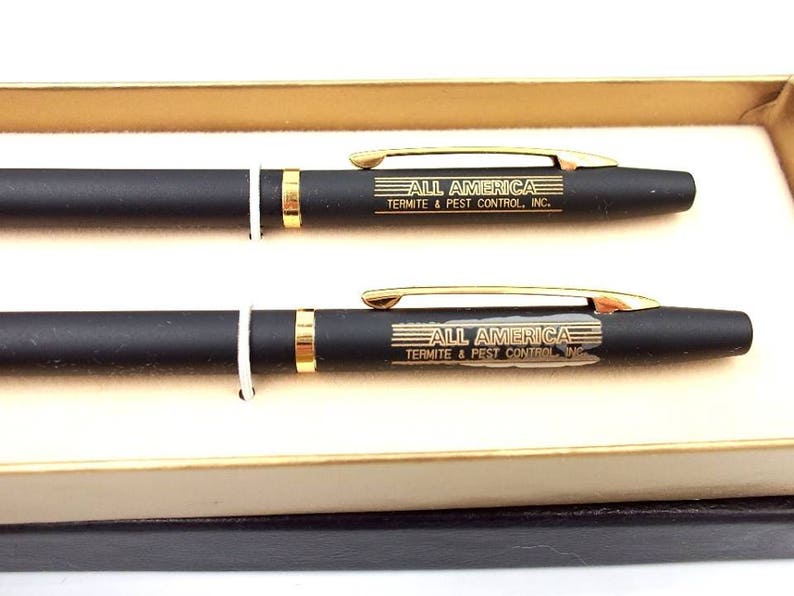 Vintage Bradley Writing Instruments Pen and Pencil Set - Etsy