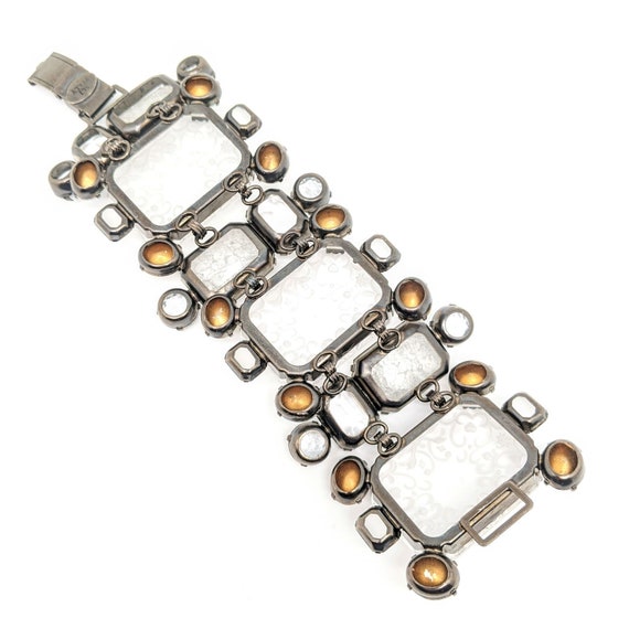 Rare Sherri Jennings Bracelet, Vintage Lucite Crystal… - Gem