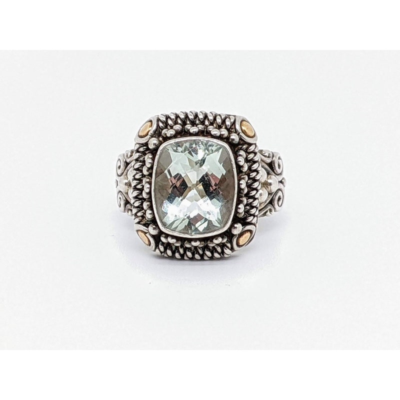 Prasiolite Ring - Etsy