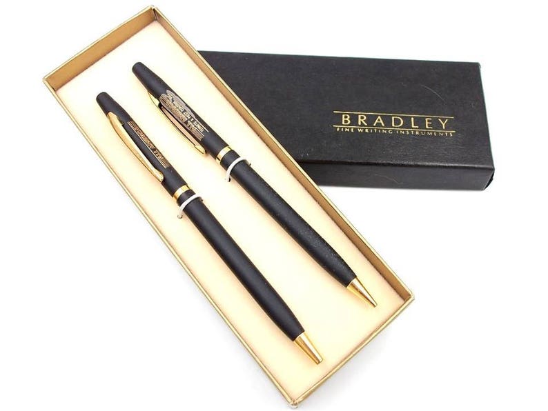 Vintage Bradley Writing Instruments Pen and Pencil Set - Etsy