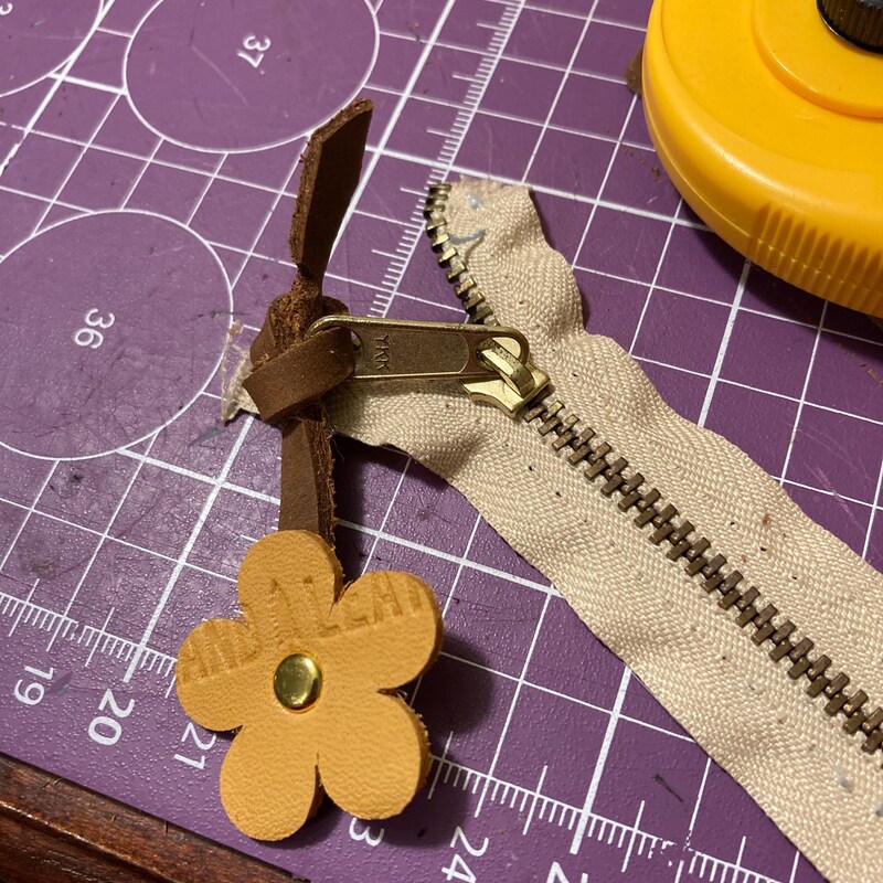 Leather Zipper Pull - Etsy