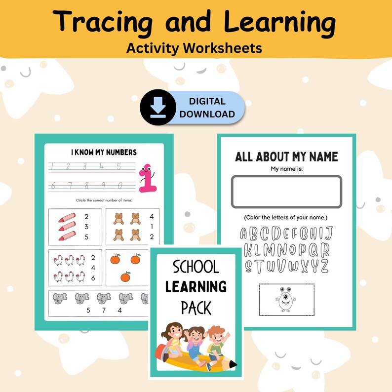 Fun & Educational Activity Worksheets for Kids - Printable - Etsy