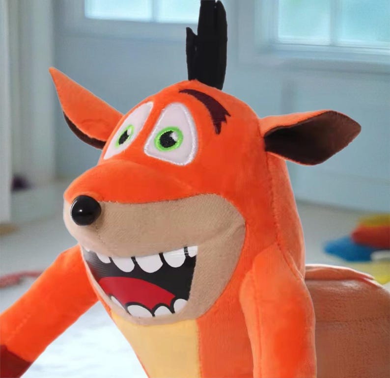 Crash Bandicoot Plushie – Tiki Mask Variant | Soft Collectible Toy - Etsy