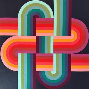 Warped Rainbows Quilt Pattern - Etsy