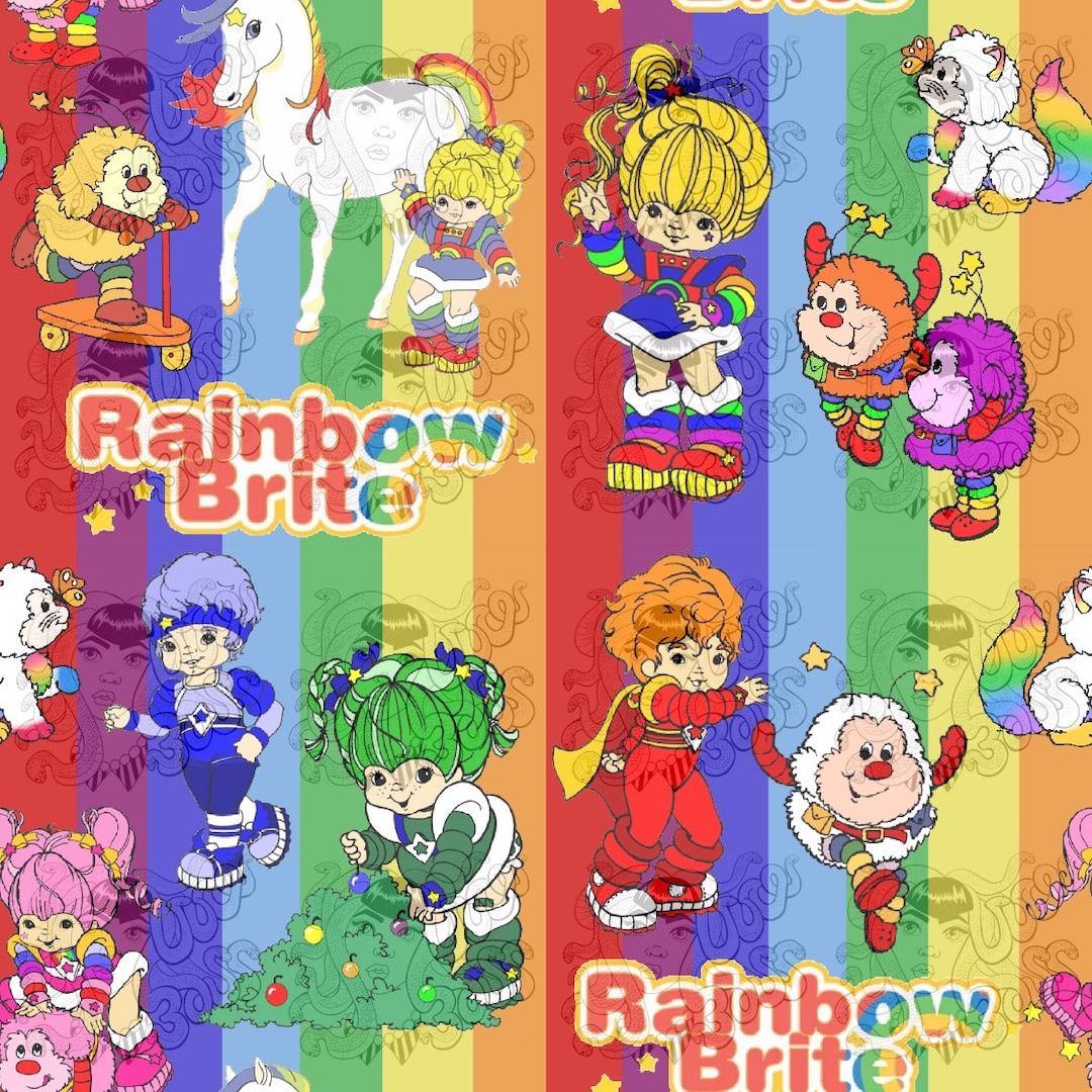 Brite Rainbow Seamless File - Etsy