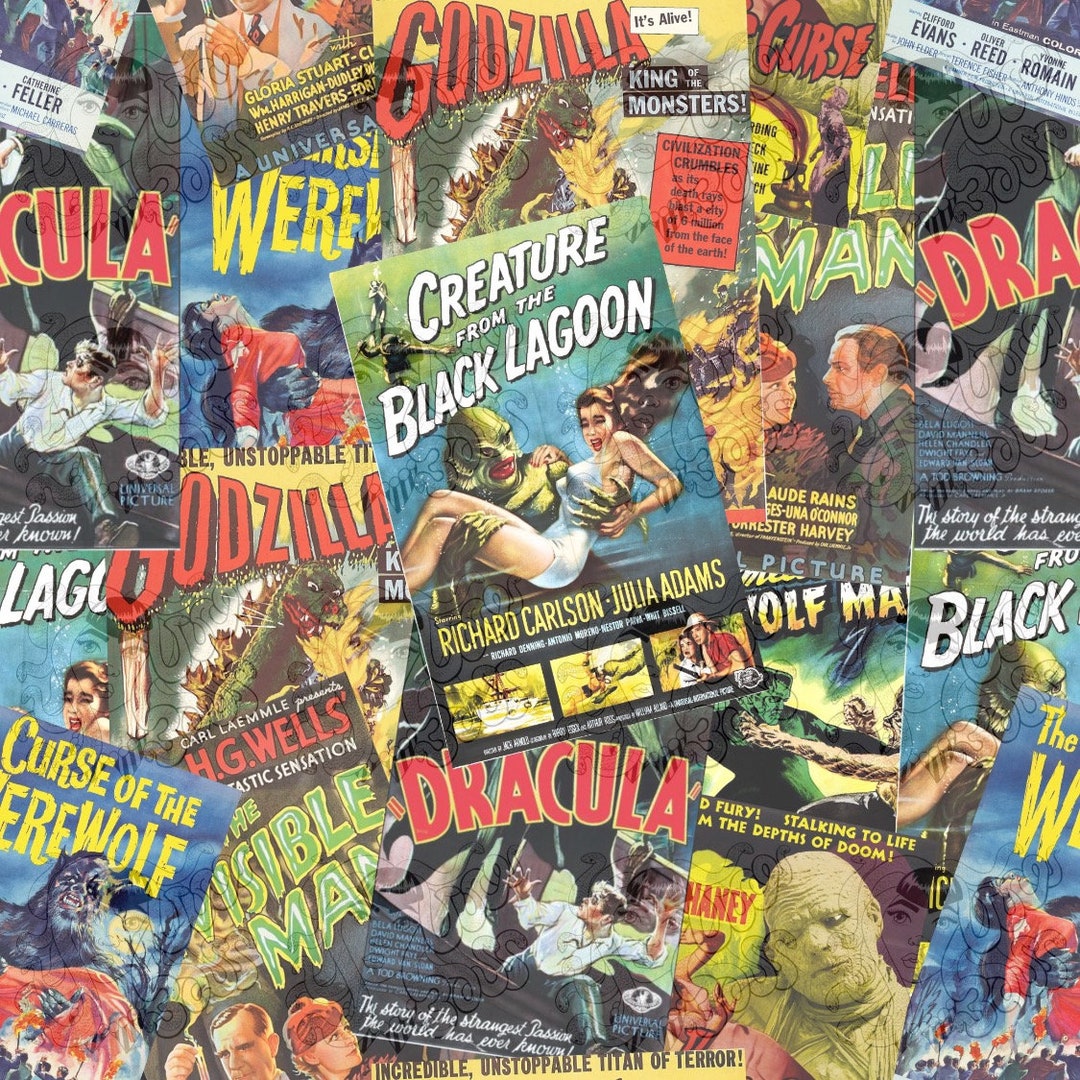 Monsters Seamless File - Etsy