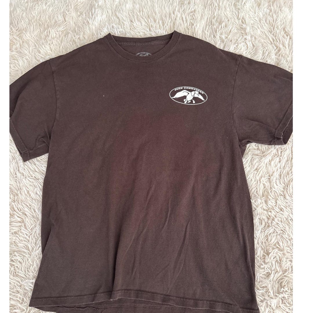 Vintage Duck Commander Mens Graphic T Shirt Uncle Si Hey Large Brown ...
