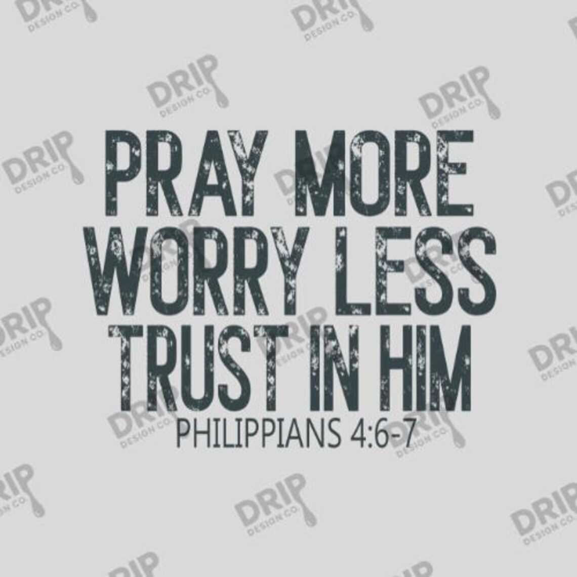 Pray More Worry Less DTF Transfer - Etsy