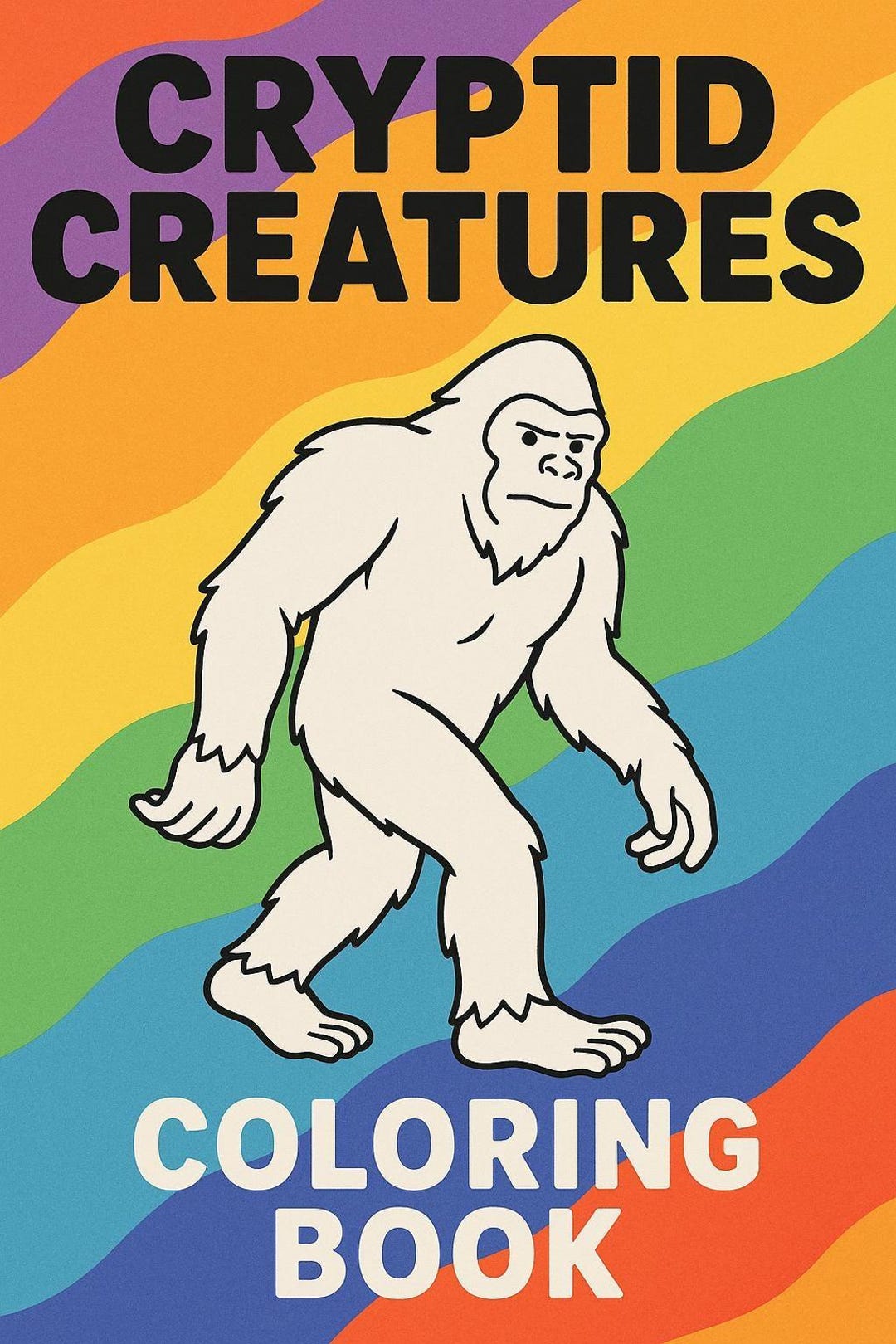 Cryptid Coloring Book for Kids & Adults - 10 Mythical Creatures + Bonus Activity Page - Bigfoot ...