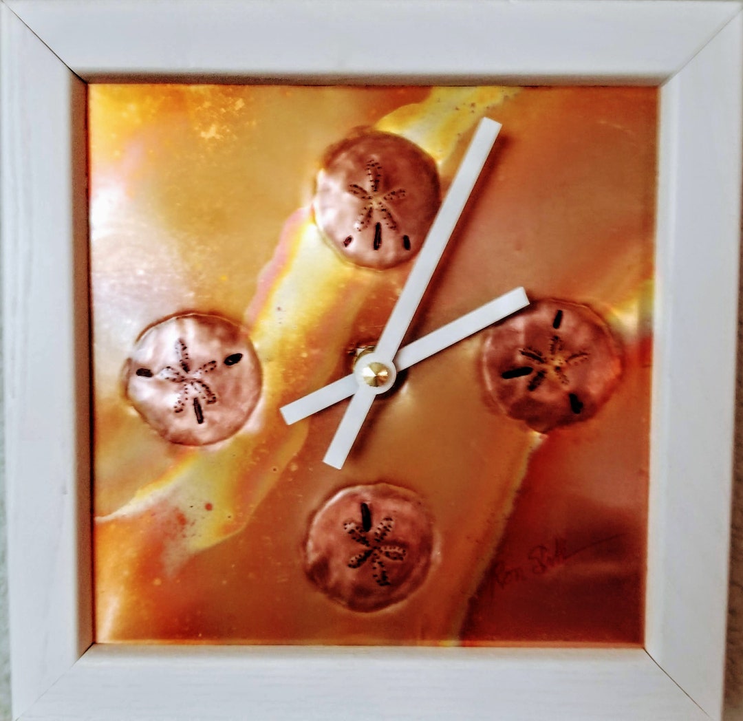 Sand Dollar Battery Operated Clock - Etsy
