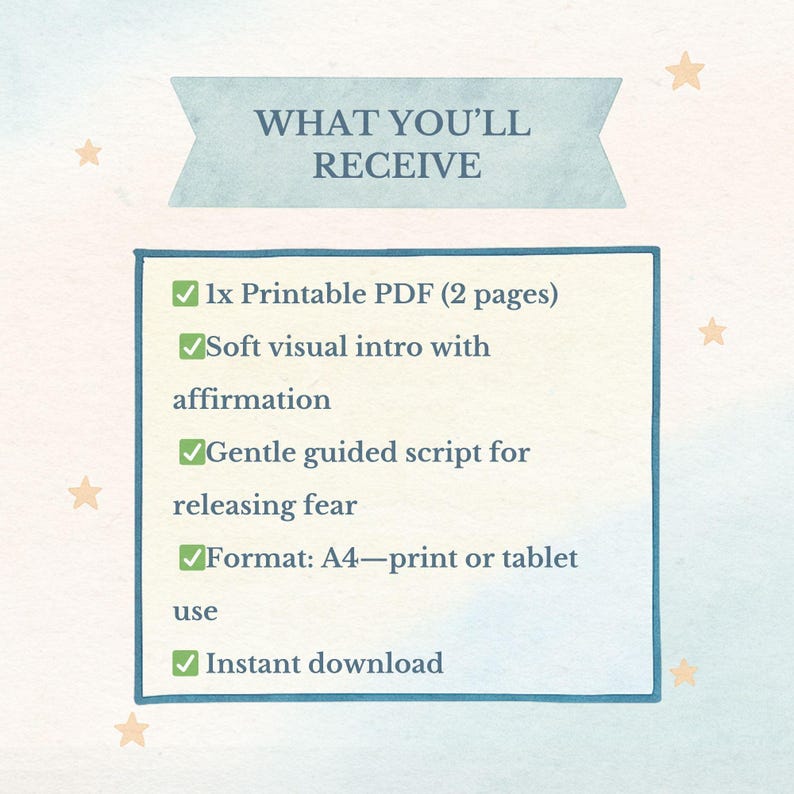 Fear Bubble Visualization Tool for Kids: Calming Anxiety Relief (PDF ...