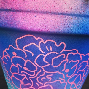 Hydrangea Haze Planter Pot - Etsy