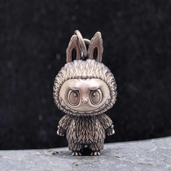 Labubu Charm Silver - Etsy