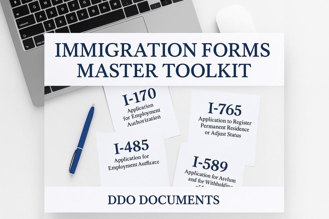Immigration Forms Master Toolkit for Paralegals | Editable Word Docs ...