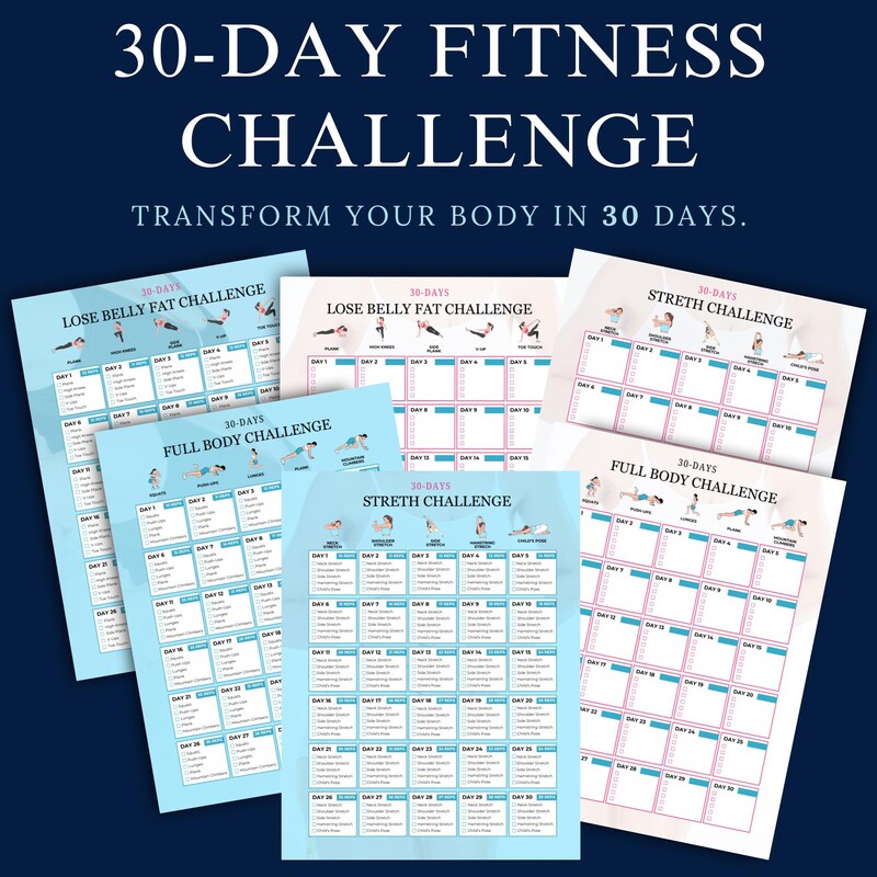 30 Day Weight Loss Challenge - Etsy