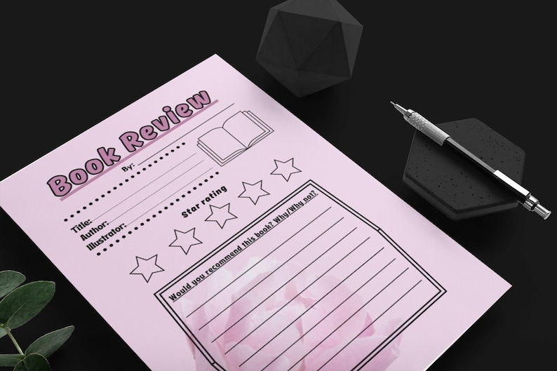 Printable Book Review Template for Kids | Student Reading Log (PDF) - Etsy