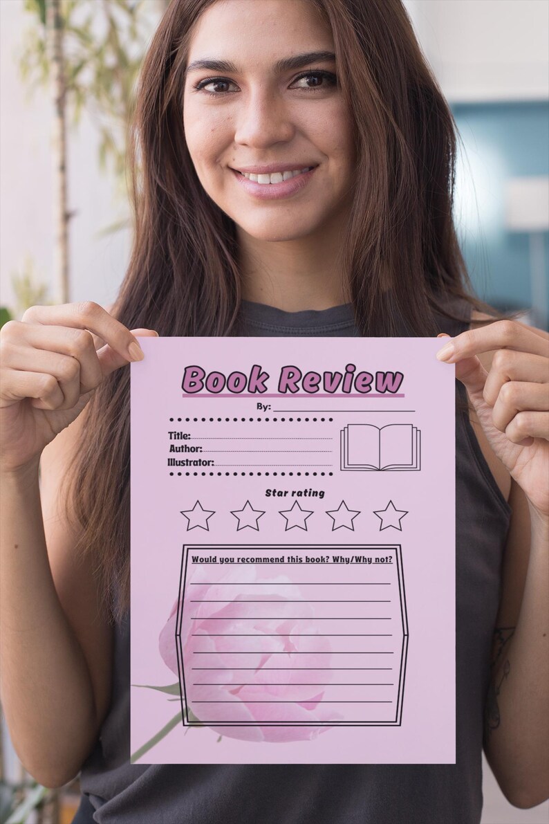 Printable Book Review Template for Kids | Student Reading Log (PDF) - Etsy