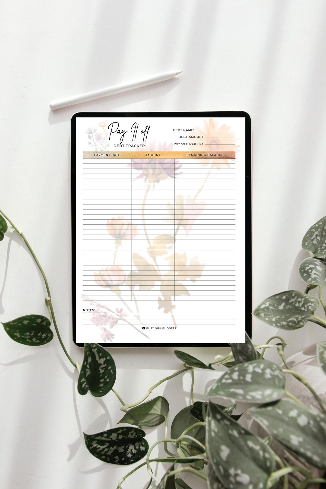 Debt Progress Tracker | Printable PDF or Good Notes Template - Etsy