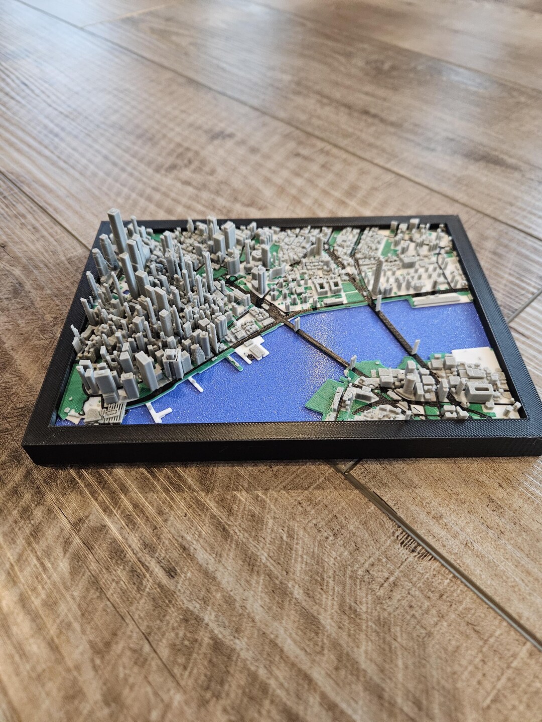 3D Printed Manhattan Topography – NYC Desk Model (7.5x5.5 Inches) - Etsy