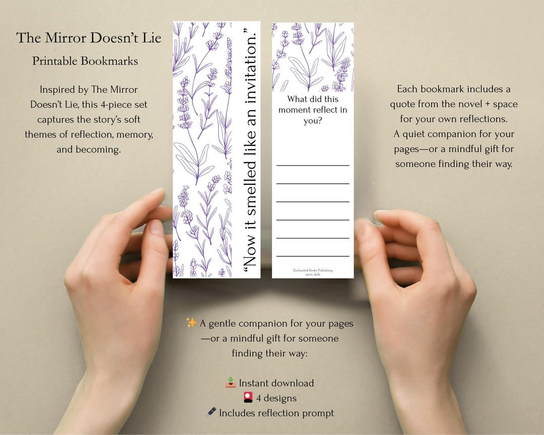 Printable Bookmarks – Set of 4 Affirmation Quotes for Self-love ...