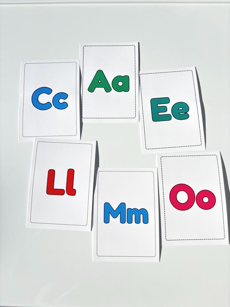 Printable Alphabet Flashcards, 52 A-Z Letters for Toddlers With ...