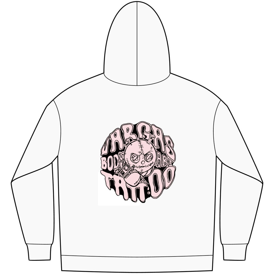 Vargas Studios Tattoo Ragdoll Logo Hoodie | Distressed Retro Gaming ...