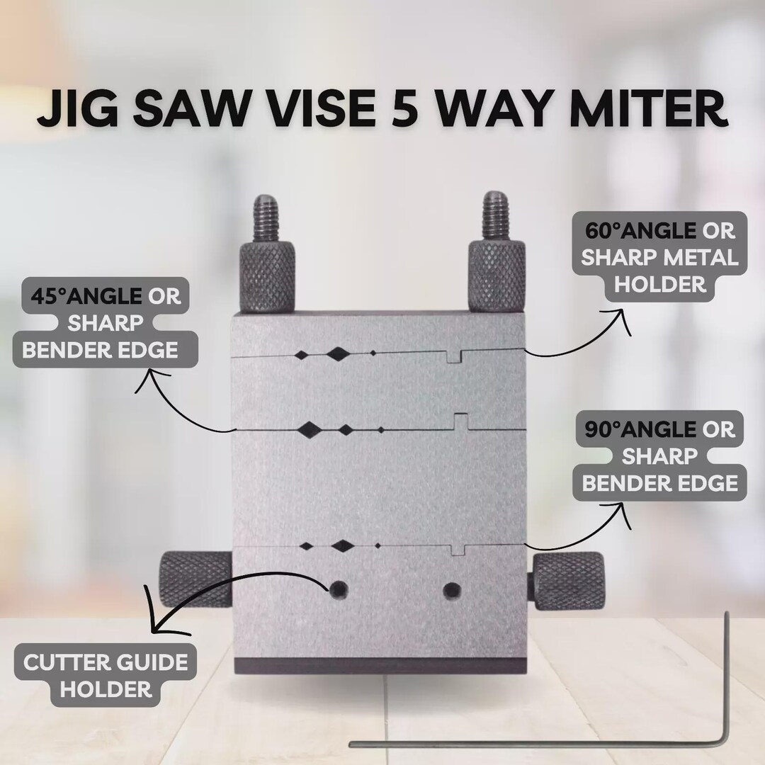 5-way Miter Saw Vise and Tubing Jig Filing, Cutting & Shaping Tool for ...