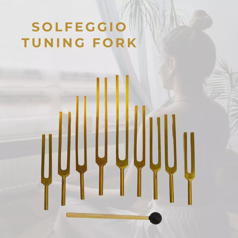 Solfeggio Tuning Fork Set: Chakra Healing & Sound Therapy - Etsy