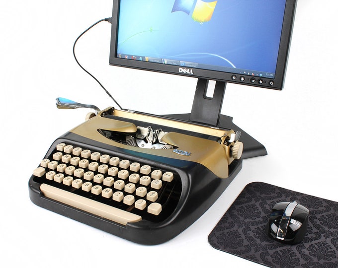 USB Typewriter Computer Keyboard -- RESERVED - Etsy