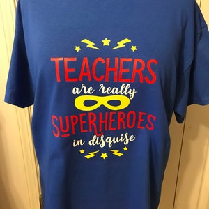 Teachers Are Superheros in Disguise Design | SVG | PNG | JPG | Eps Cut ...