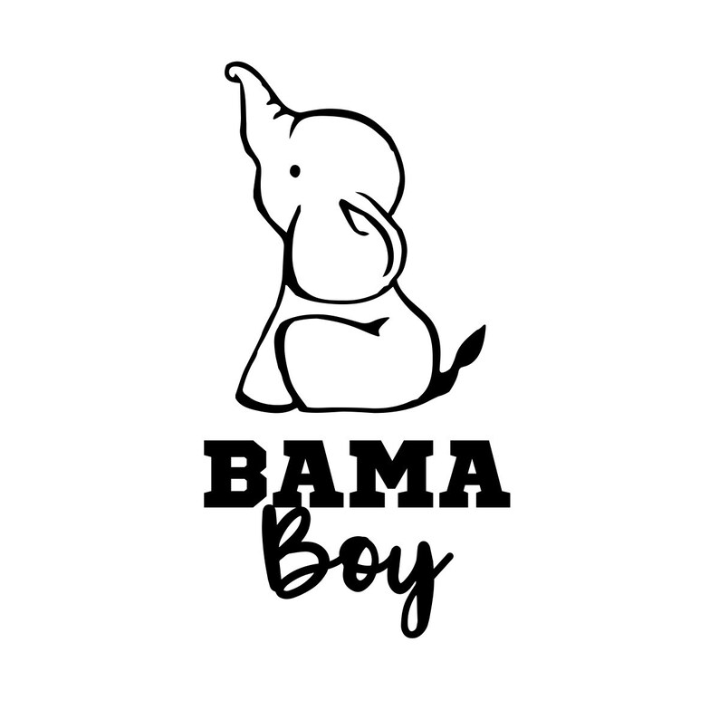 Bama Boy Elephant Design | SVG | PNG | JPG | Eps Cut File - Etsy
