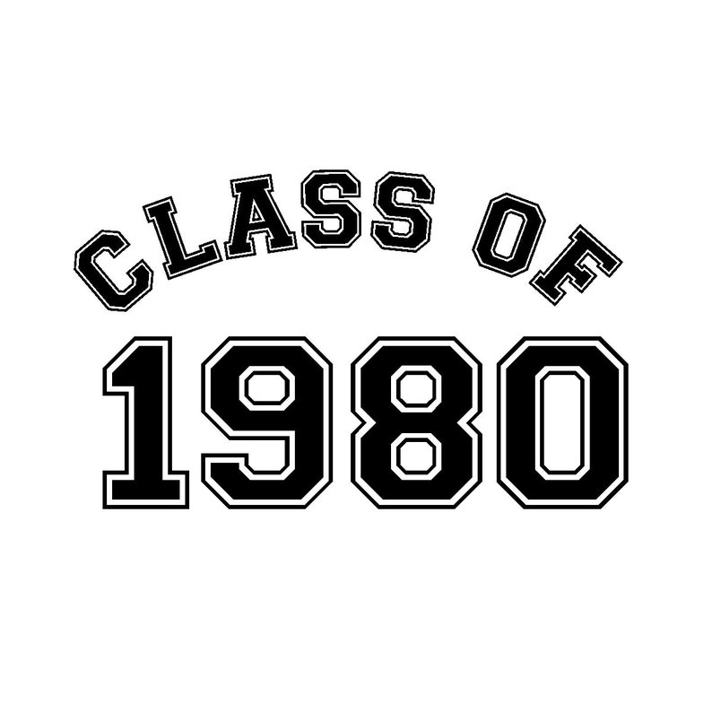 Class of 1980 Through 1989 Svg Designs SVG PNG Cut File - Etsy
