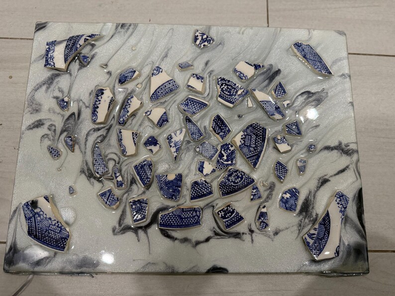 Custom Challah Board With Broken Plate or Chuppah Glass | Tempered ...